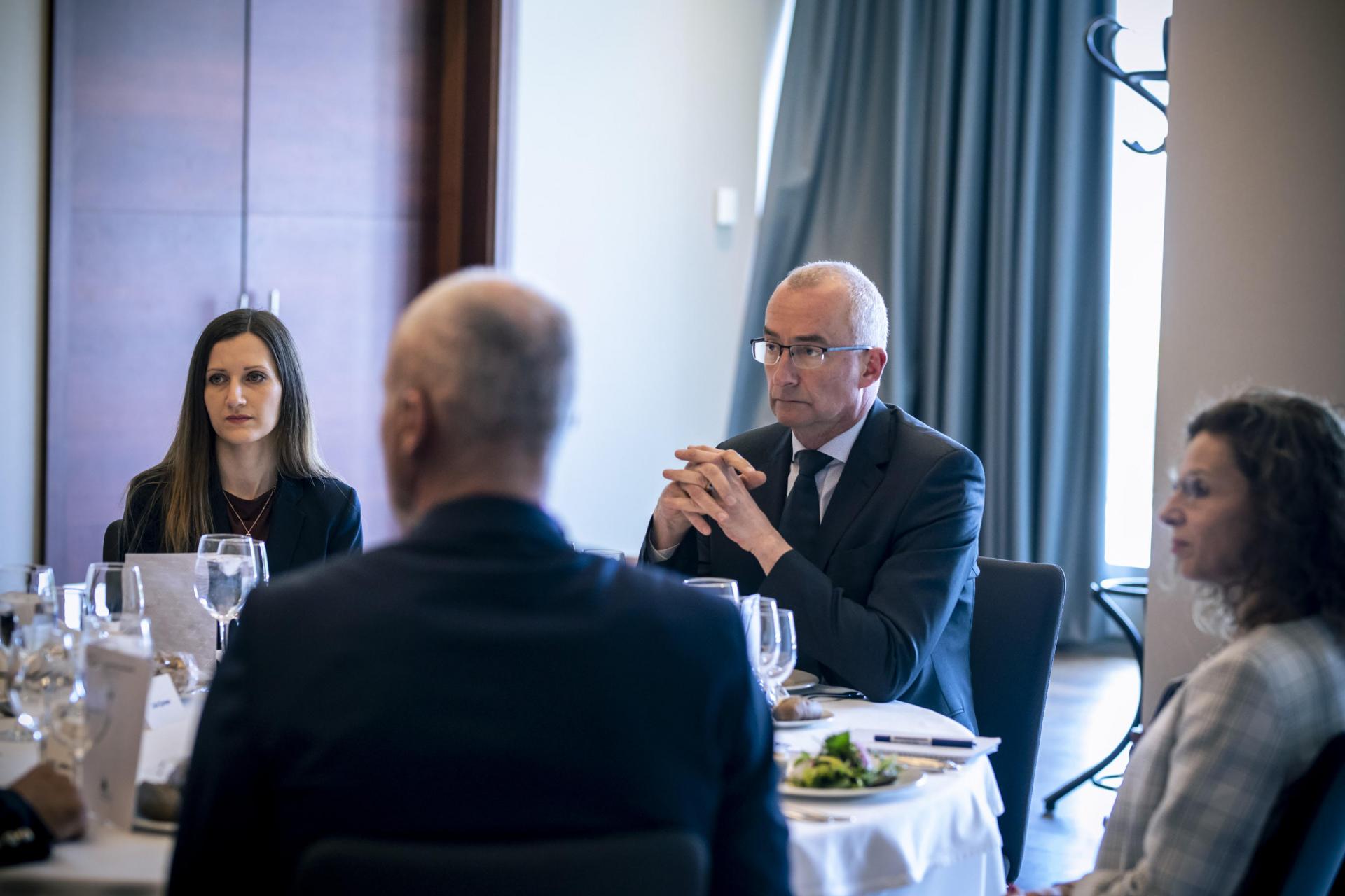 Sztáray Péter és Selmo Cikotić boszniai biztonsági miniszter munkaebédje