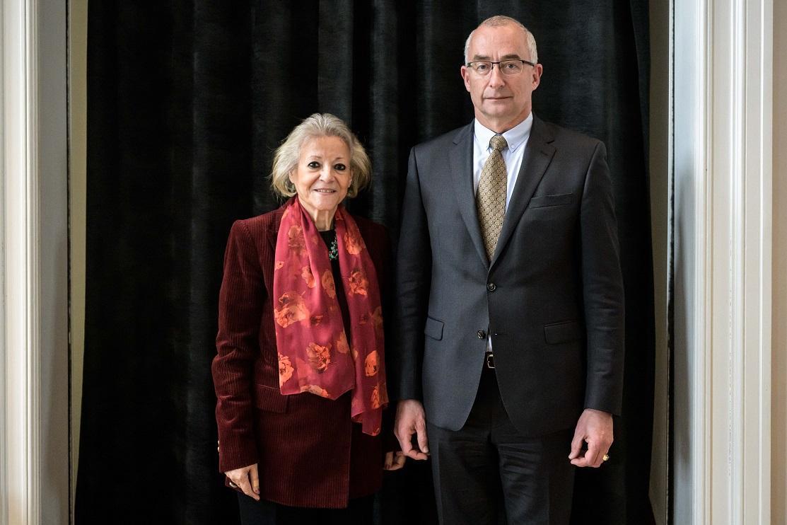 Sztáray Péter és Fayza Aboulnaga találkozója